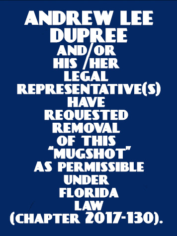 ANDREW LEE DUPREE Mugshot