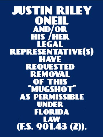 JUSTIN RILEY ONEIL Mugshot